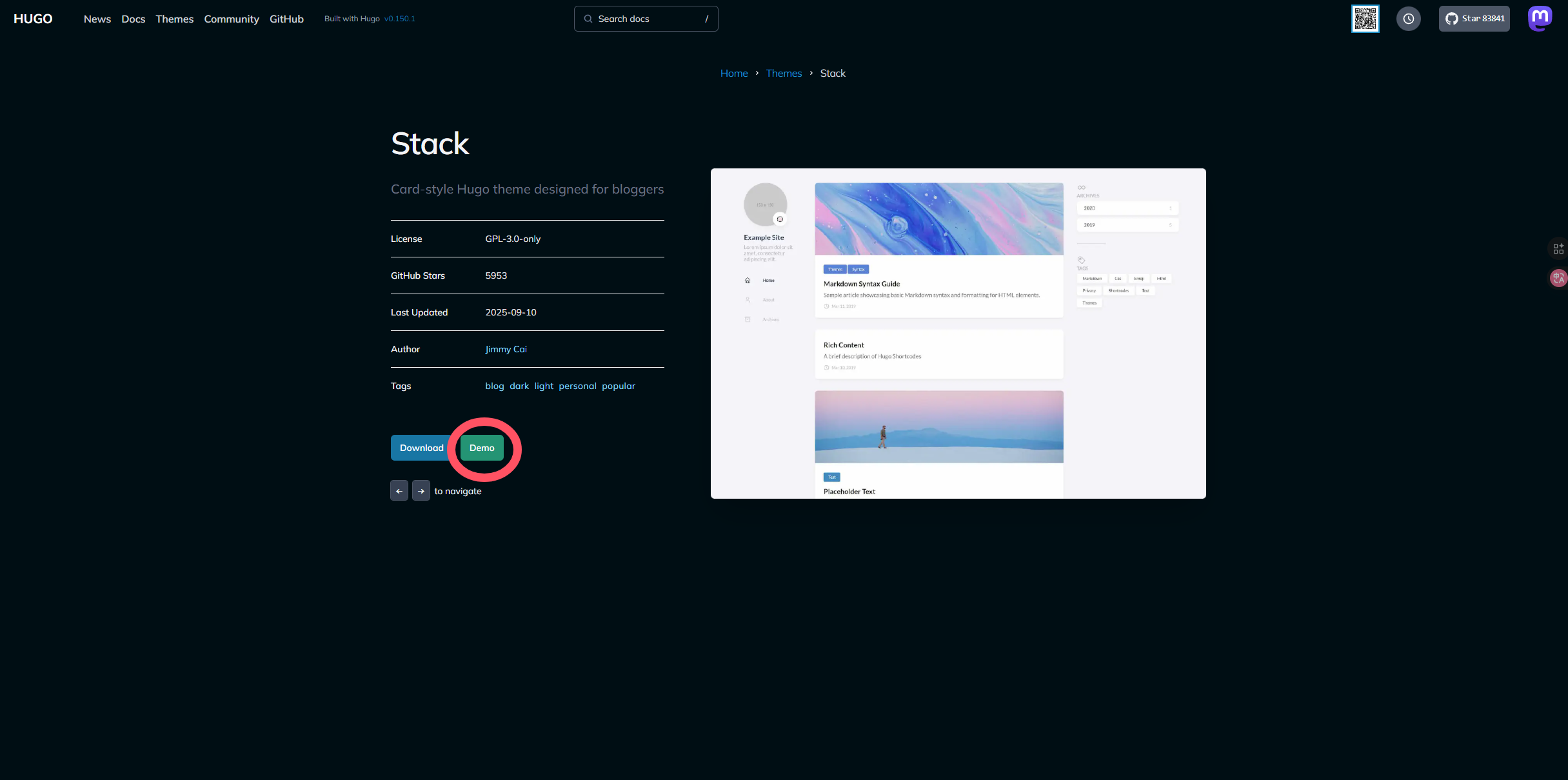 Hugo + GitHub快速搭建个人博客