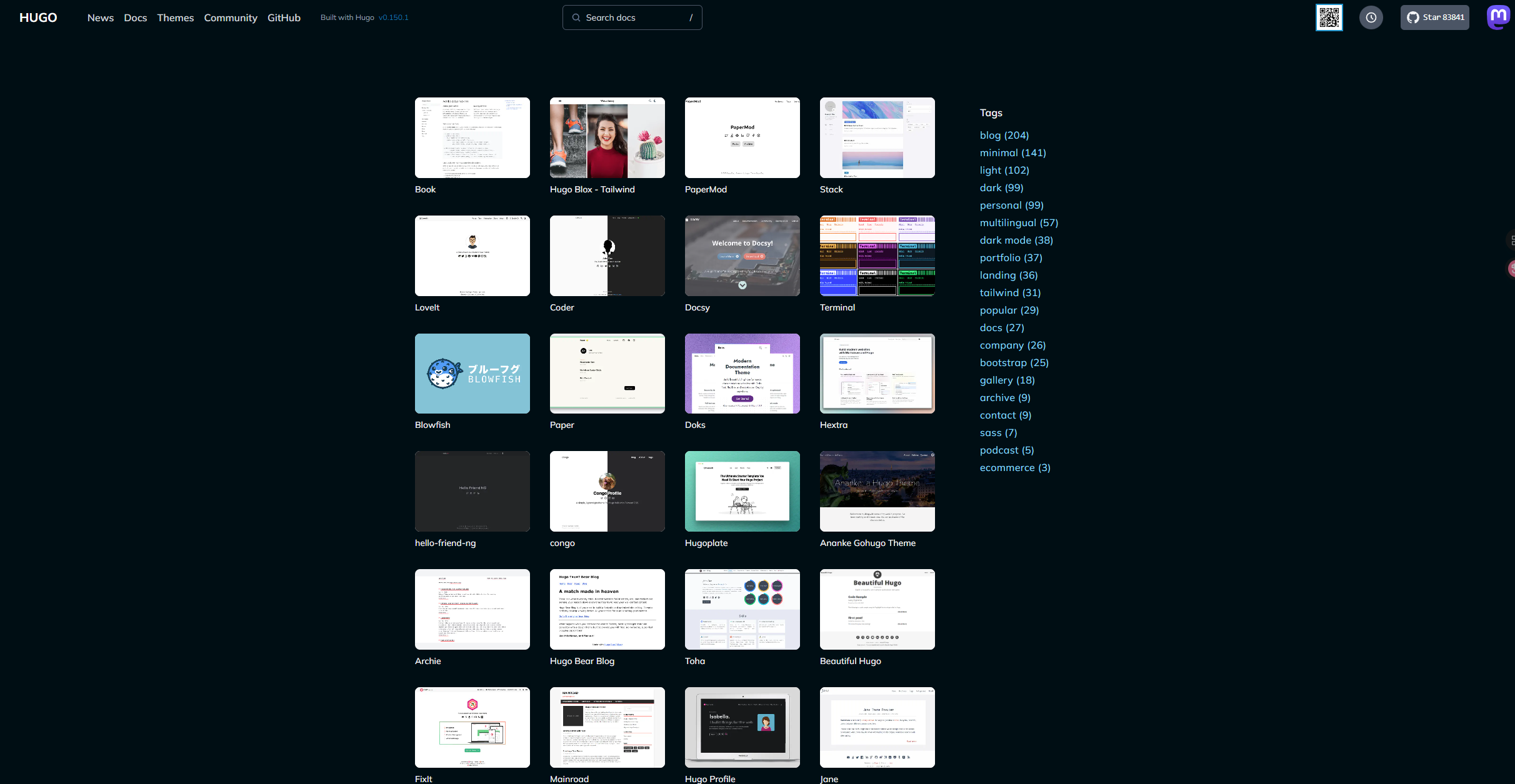 Hugo + GitHub快速搭建个人博客
